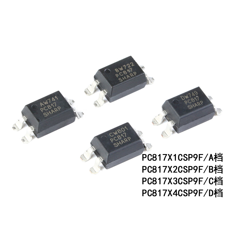 SHARP PC817 A/B/C/D SOP-4 PC817XNCSP9F Optocouplers | Satistronics